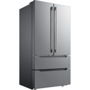 midea 22.5 cu. ft. counter-depth 4-door french door refrigerator