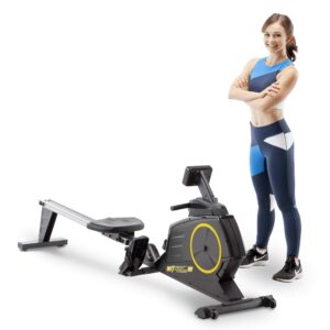 circuit fitness deluxe foldable magnetic rowing machine with 8 resistance settings and lcd monitor