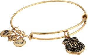 alex and ani women's law enforcement bangle bracelet, rafaelian gold