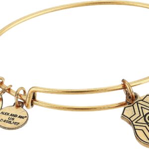 Alex and Ani Women's Law Enforcement Bangle Bracelet, Rafaelian Gold