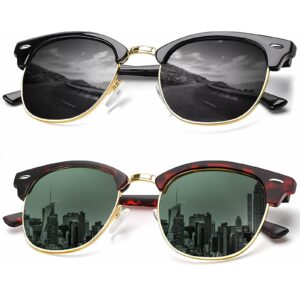 kaliyadi unisex polarized retro classic trendy stylish sunglasses for men women driving sun glasses uv blocking