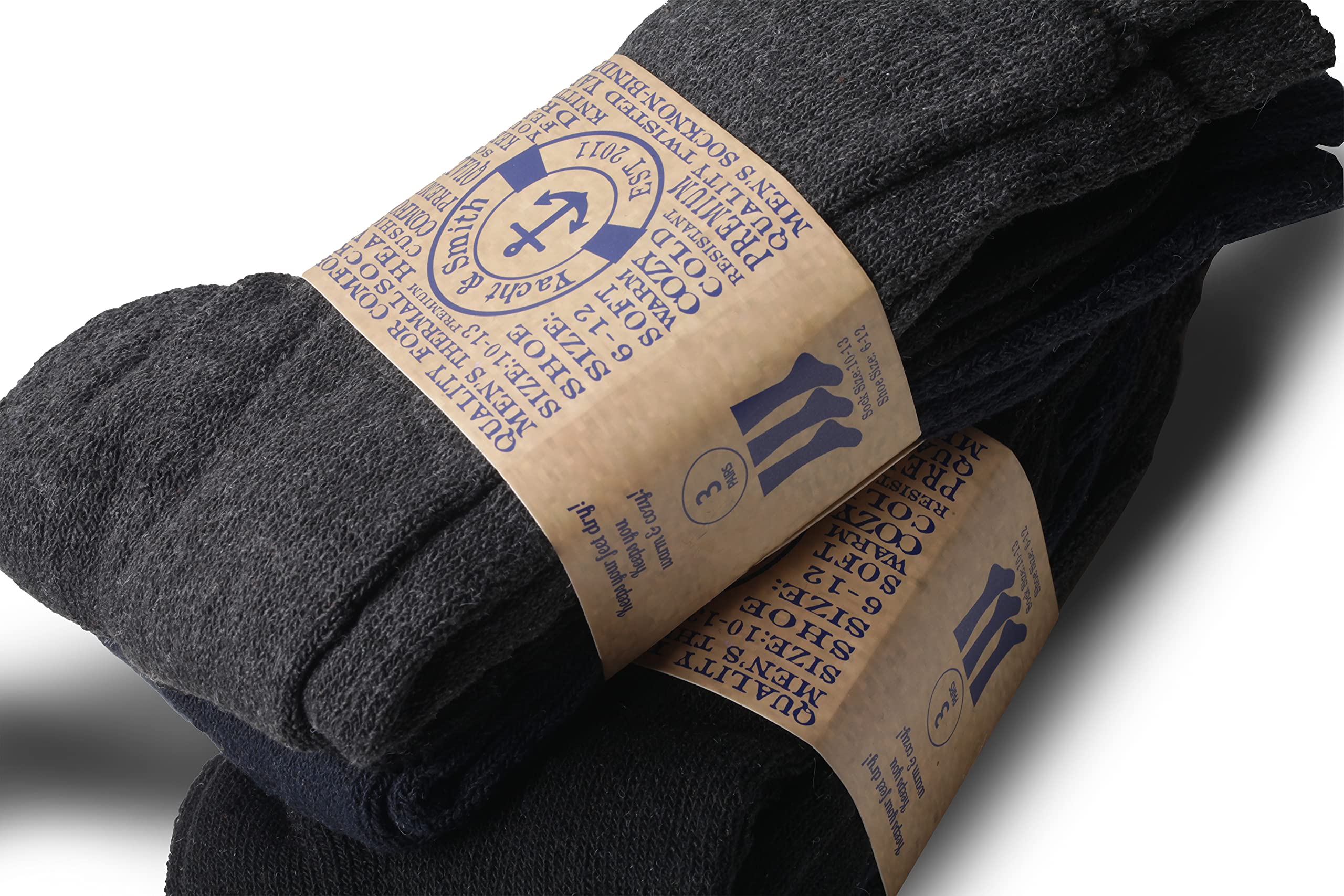 Yacht & Smith 48 Pairs of Mens and Womens Thermal Winter Socks, Warm Cold Resistant Bulk Pack