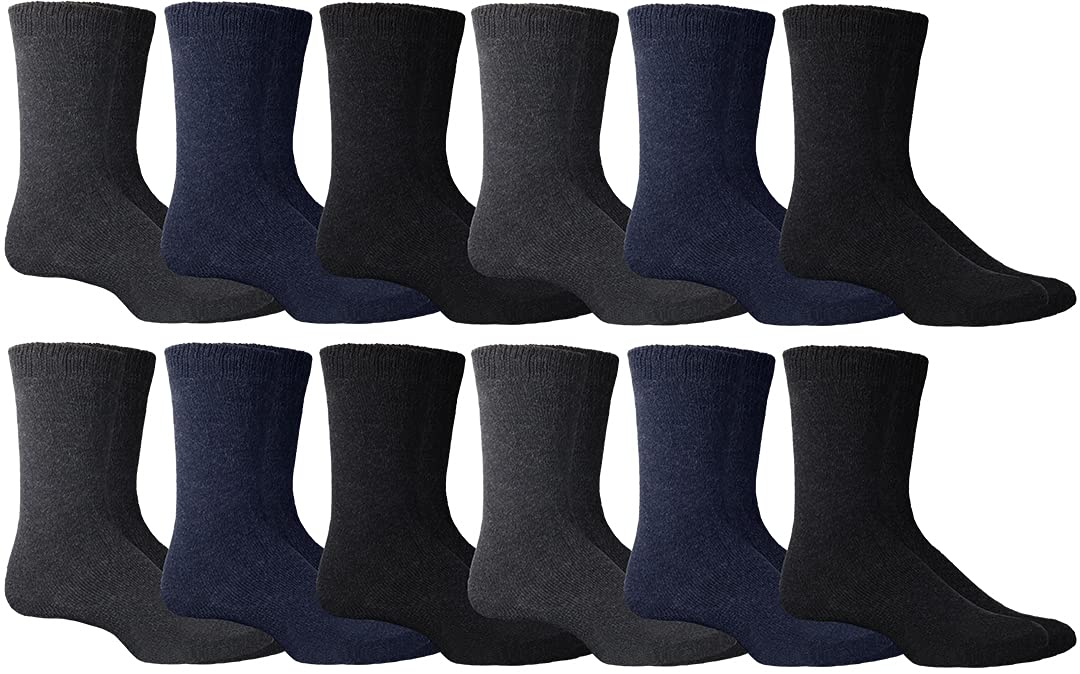 Yacht & Smith 48 Pairs of Mens and Womens Thermal Winter Socks, Warm Cold Resistant Bulk Pack