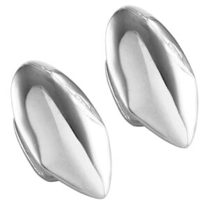 niv's bling two silver single top fang tooth grill cap (silver)