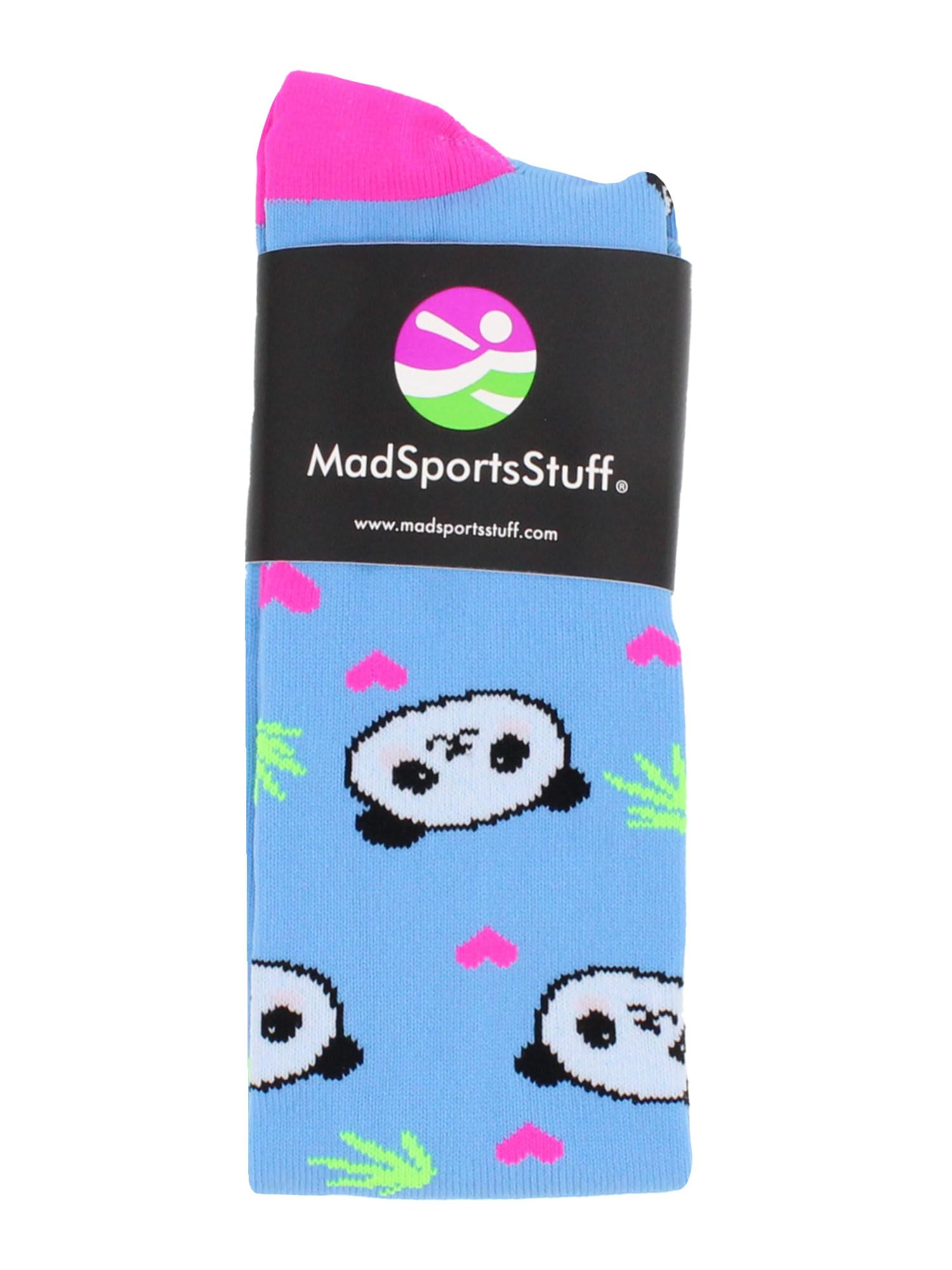 MadSportsStuff Happy Panda Bear OTC Socks (Sky Blue, Small)