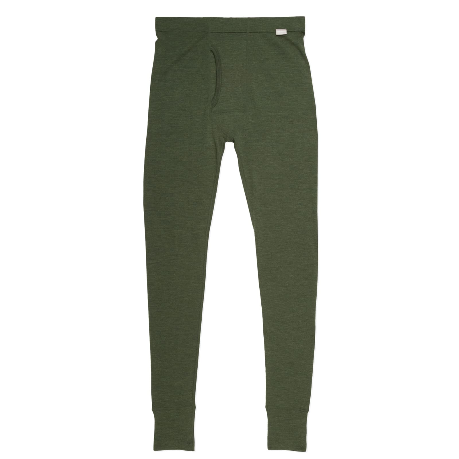 MERIWOOL Mens Base Layer 100% Merino Wool Thermal Pants Army Green