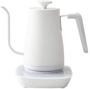 yamazen electric kettle 0.8l (temperature setting function/warm boil-dry protection) ykg-c800 (w)