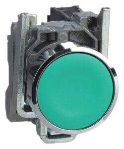 schneider electric non-illuminated push button, type of operator: flush button, size: 22mm, action: momentary push