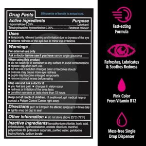 Rohto Digi-Eye Digital Eye Strain Eye Drops, Cooling Eye Strain Relief From Digital Eye Strain Symptoms, Long-Lasting, Soothing Eye Relief, Eye Drops for Red, Tired Eyes 0.4 fl oz Bottle