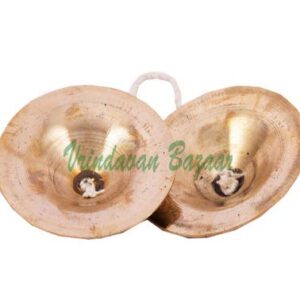 Handmade Brass Cymbals/Kartal/Manjira/Chimes Bell Metal for Kirtan | Vrindavan Bazaar (5 inch)