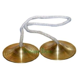 handmade brass cymbals/kartal/manjira/chimes bell metal for kirtan | vrindavan bazaar (5 inch)