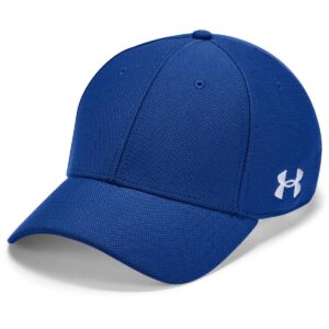 under armour men's blank blitzing cap, royal (400)/white, medium/large