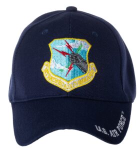 officially licensed us air force strategic air command embroidered adjustable baseball cap blue