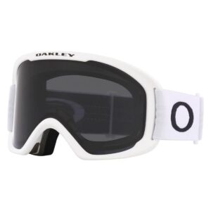 oakley o frame l 2.0 snow goggles matte white with dark grey lens