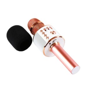 2 pcs foam windscreen for bonaok/giftmic/ovellic wireless bluetooth karaoke microphone 3-in-1 portable handheld karaoke by kaladior -just the foam,no microphone