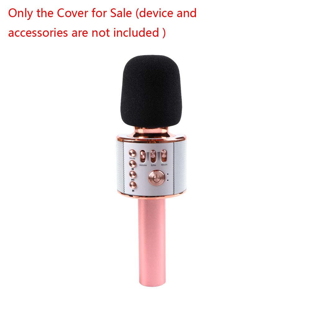 2 Pcs Foam Windscreen for BONAOK/GIFTMIC/OVELLIC Wireless Bluetooth Karaoke Microphone 3-in-1 Portable Handheld Karaoke by Kaladior -Just The Foam,No Microphone