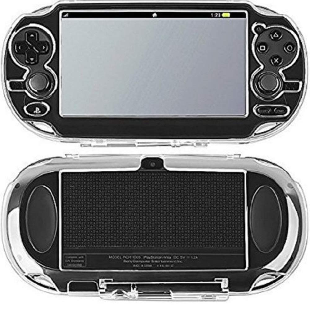 RDFJ Full Cover Compatible with PSVita PCH-1000 Crystal Clear Hard Case for PSVita1000