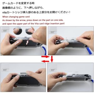 RDFJ Full Cover Compatible with PSVita PCH-1000 Crystal Clear Hard Case for PSVita1000