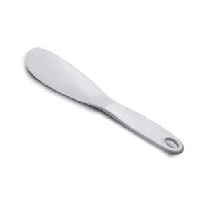 norpro 7.5" long flexible heat resistant nylon spatula scraper, white