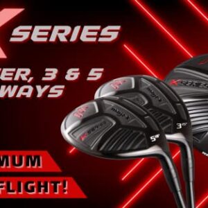 Senior Men's Majek K-Series High Launch 460cc 10.5° Driver and 3 5 Fairway Wood Set Golf Clubs, Right Handed Senior Flex with Premium Men's Arthritic Grip