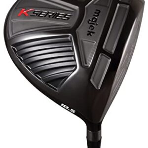 Senior Men's Majek K-Series High Launch 460cc 10.5° Driver and 3 5 Fairway Wood Set Golf Clubs, Right Handed Senior Flex with Premium Men's Arthritic Grip