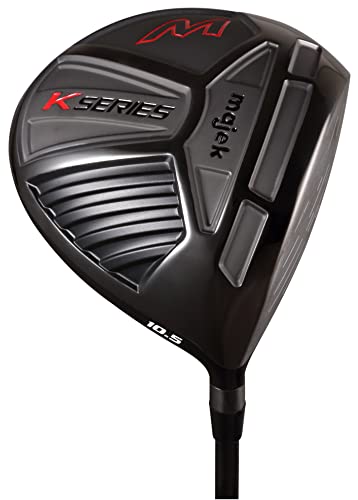 Senior Men's Majek K-Series High Launch 460cc 10.5° Driver and 3 5 Fairway Wood Set Golf Clubs, Right Handed Senior Flex with Premium Men's Arthritic Grip