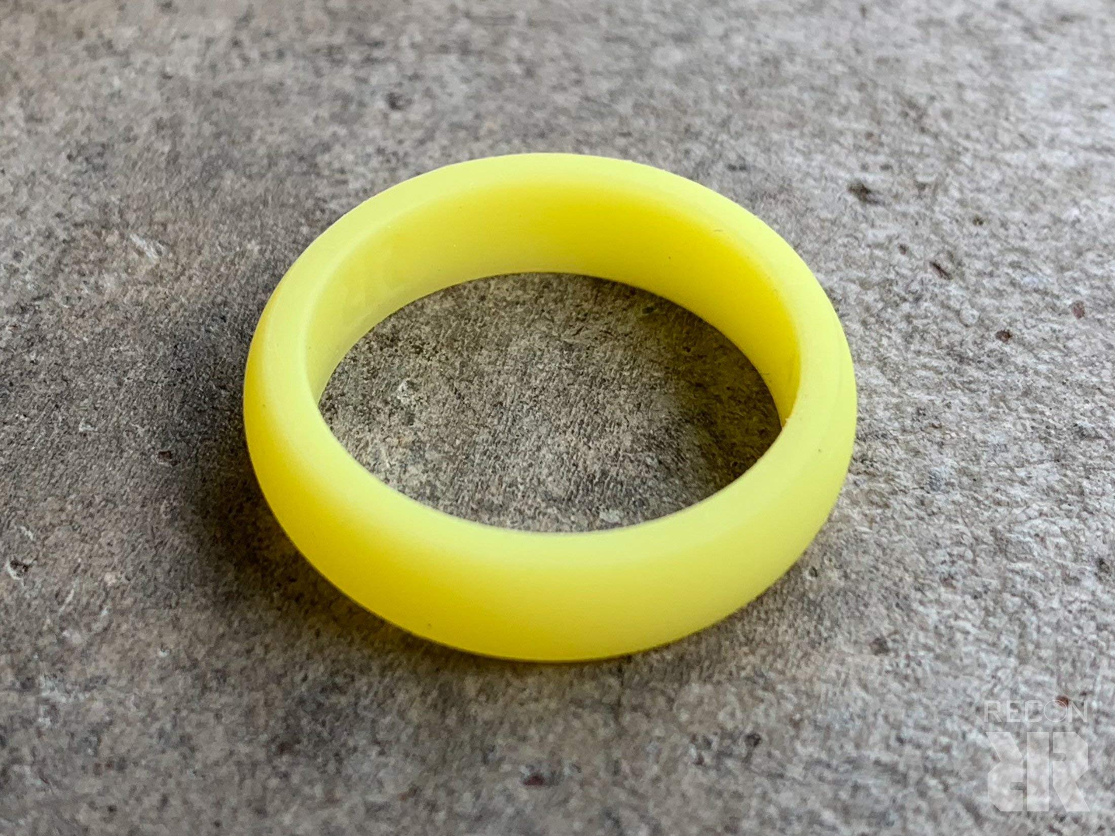 Women's Yellow Silicone Ring