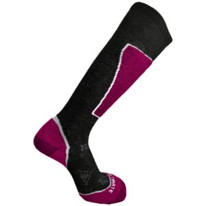 Ultimate Socks Womens Lightweight Merino Wool Ski Snowboard Performance Raspberry Medium 7-9.5