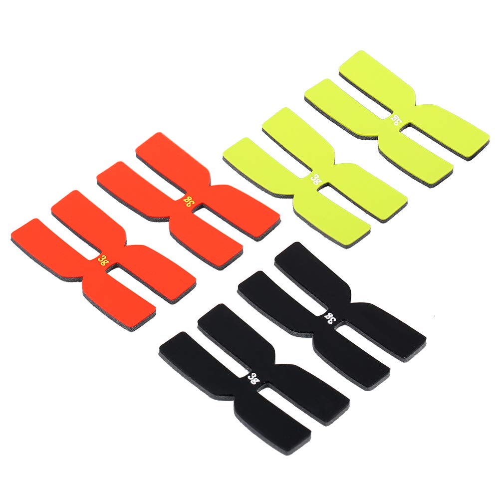 Lixada 6Pcs 3g Tennis Racket Weight Balance Strips Silicone Tennis Racquet Tapes