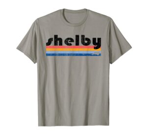 vintage 80s style shelby nc t-shirt