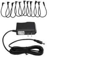 pig hog power kit - 9 volt effect pedalboard power supply + 10 spot daisy chain