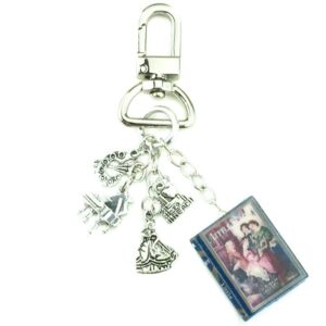 little women louisa may alcott first edition clay mini book key chain bag purse backpack clip clasp