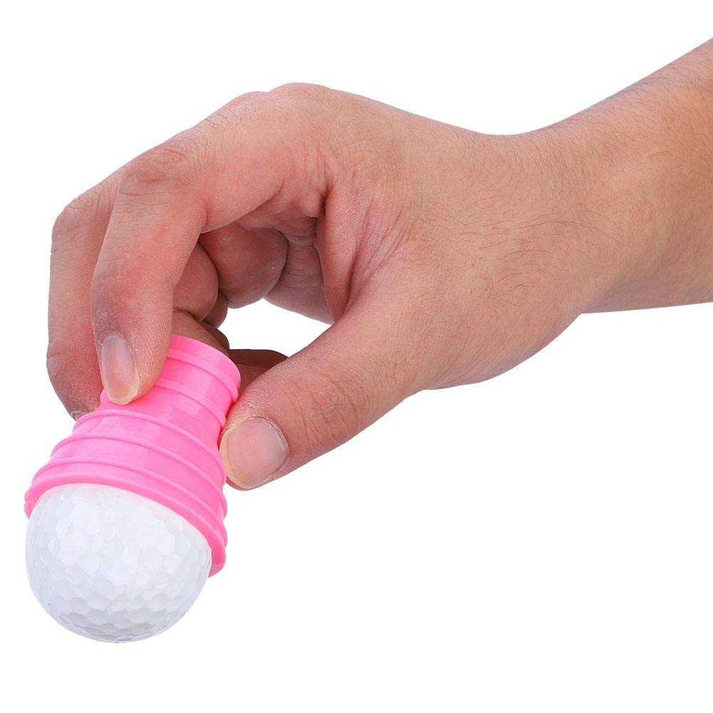 Pink Silicon Ball Pickup Suction Cup Tee Ball Retriever Sucker Grabber er Training Accessory Put On Putter Grip