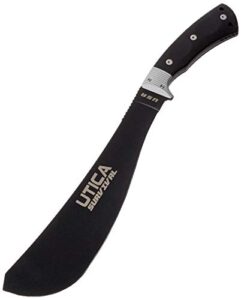 utica usa since 1910 – stealth i, machete and has micarta handle is made in usa. perfect survival tool, hunting, camping or any outdoor activities