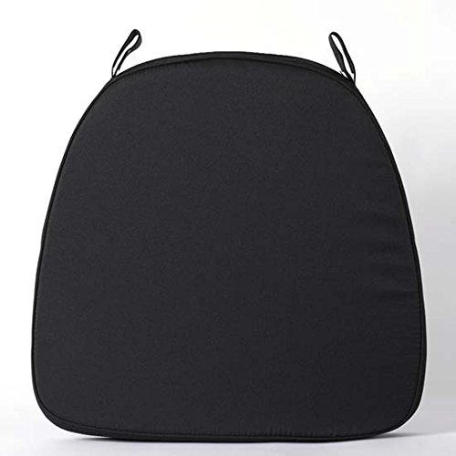 Tableclothsfactory 50PCS Black Chiavari Chair Cushion for Wood Resin Chiavari Chairs Party Event Decoration - 2" Thick