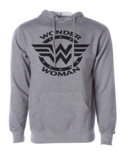 womens light weight champion hoodies "wonder woman" royaltee superhero workout collection small, grey