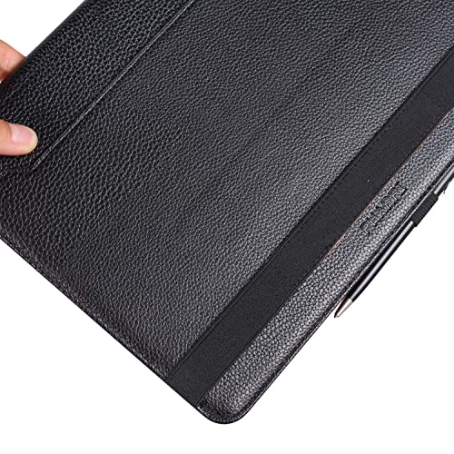 PHARRI 10 inch Tablet Case,10.1 inch Android Tablet case, Universal Tablet Case Cover, Adjustable Stand Cover for 9/10 /10.1/10.2/10.9/11 inch Tablets, Business Document Pocket Outside - Black