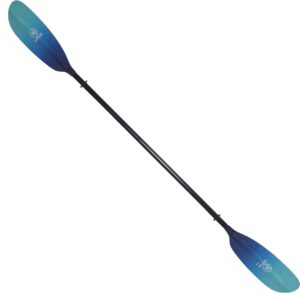 werner camano fiberglass straight shaft kayak paddle (gradient abyss, 230 cm)