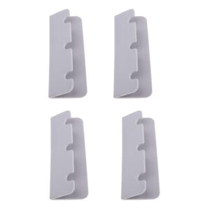 4Pieces Durable Inflatable Boat Rib Dinghy Hook Clip Brackets Marine Gray