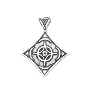 Badali Jewelry Officially Licensed Cosmere™ Pendant, Brandon Sanderson's Elantris™, Mistborn®, Warbreaker™, The Stormlight Archive™, and White Sand™ (Antiqued Silver)