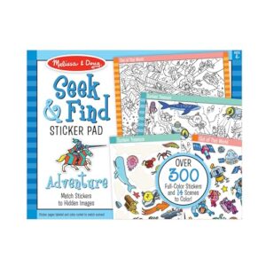 melissa & doug seek & find sticker pad,4+ years - adventure