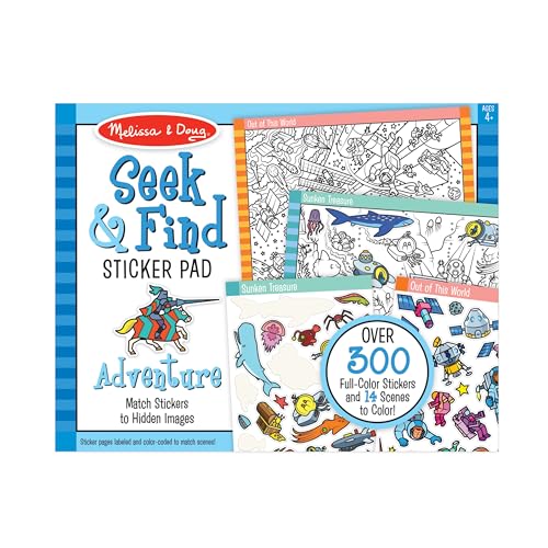 Melissa & Doug Seek & Find Sticker Pad,4+ years - Adventure