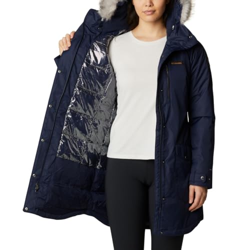 Columbia Women's Suttle Mountain Long Insulated Jacket, Dark Nocturnal, 2X Plus