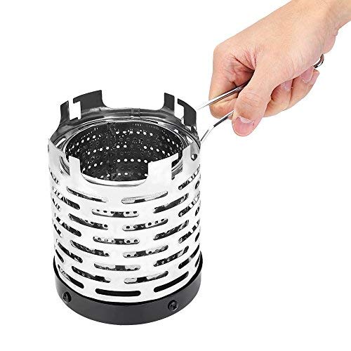 Camping Stove Camping Mini Heater Portable Stainless Steel Tent Heating Cover with Handle and Storage Bag Camping Warm Equipment