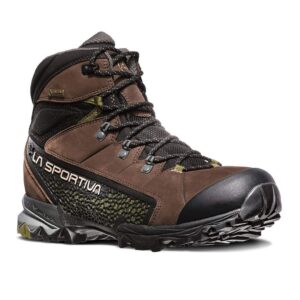 la sportiva nucleo high gtx women's hiking shoe, taupe/berry, 40.5