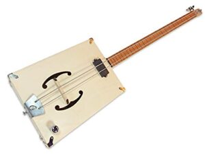 the "g-bass" 2-string diy electric bass guitar kit - fully fretted