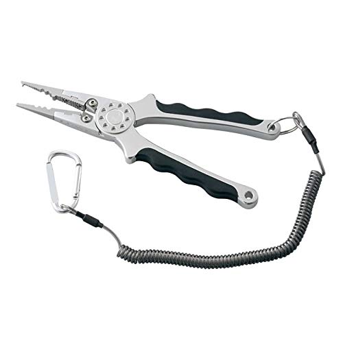 Gamakatsu (Luxe Aluminum Pliers 175㎜ Rubber Grip. LE-2480