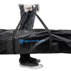 Rockville Totem Moving Head Light Stand+Black+White Scrims+Carry Bags (RTP32W)