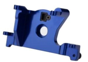 traxxas tra7460r motor mount, 6061-t6 aluminum (blue-anodized)