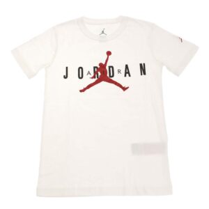 jordan boy's logo t-shirt (big kids) white md (10-12 big kid)